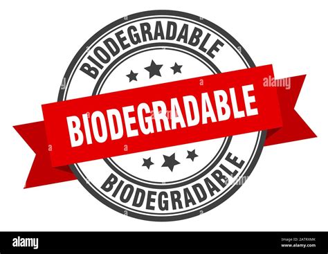 Biodegradable Label Biodegradableround Band Sign Biodegradable Stamp