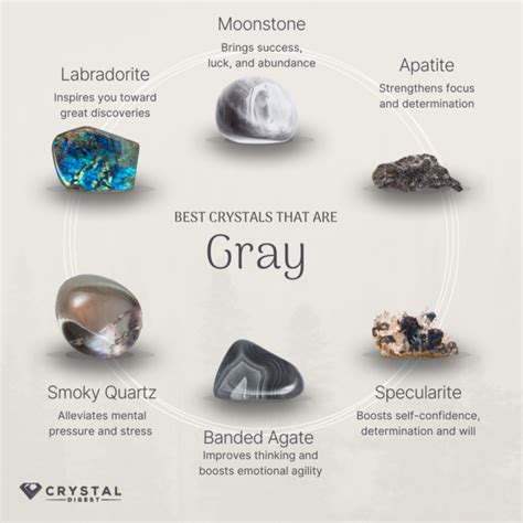 Gray Crystal Benefits And Popular Stones