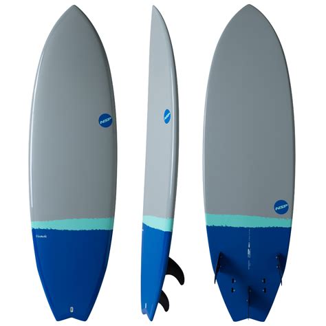 Nsp Elements 60 Fish Surfboard Grey Nsp Wetsuit Centre