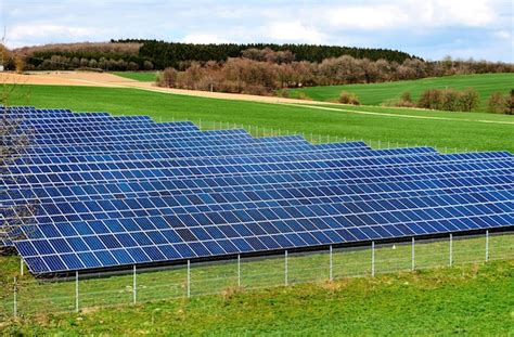 Premium Photo Solar Field Against Sky