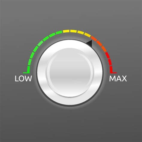 Modern Volume Knob Button Royalty Free Vector Image