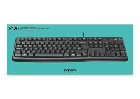 Logitech Logi K120 Corded Keyboard Black Oem Us 920 002479