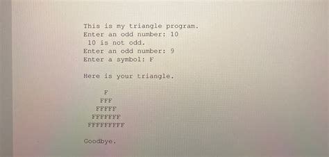 Solved Triangle Printer Write A Program That Prints A Chegg