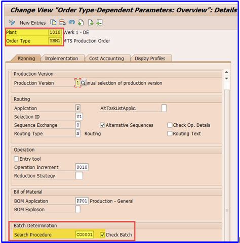 batch determination of components in the productio sap community
