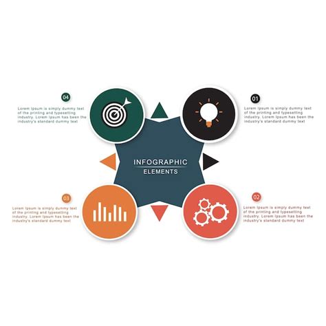 Icônes Dinfographie Vectorielle Business Cercle Chronologie Vecteur