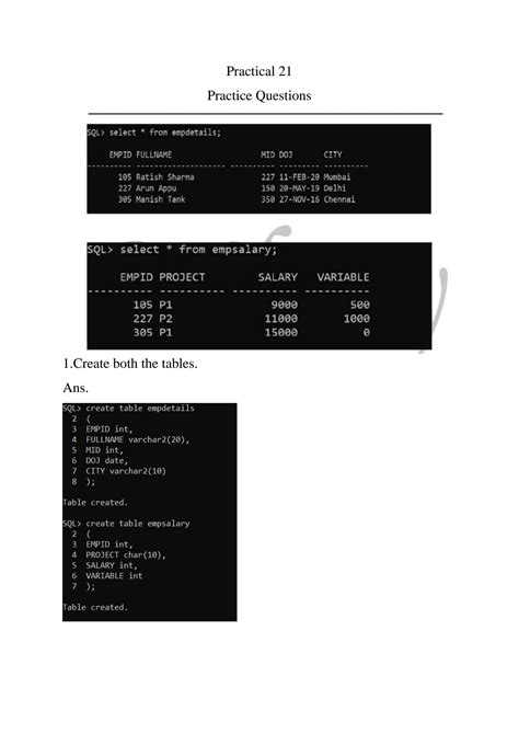 Solution Structured Query Language Basic Commands Database Management