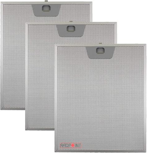 Lot De 3 Filtres En Aluminium Pour Hottes Faber 253 X 300 X 8 Mm