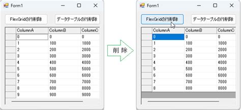 Flexgrid For Winforms 動的に行を削除する方法（連結モード） Mescius ナレッジベース