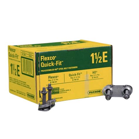 Flexco 1 1 2e Bolt Solid Plate Fastener Box 20004 Mds