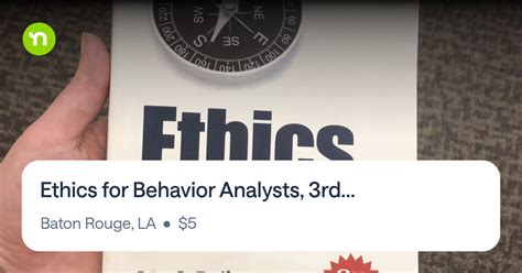 Ethics For Behavior Analysts 3rd Edition Paperback For 5 In Baton