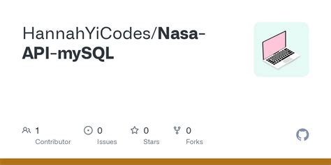 GitHub HannahYiCodes Nasa API MySQL