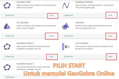 Cara Menggunakan Geogebra Secara Online