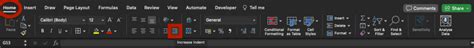 Increase Indent In Excel Shortcut