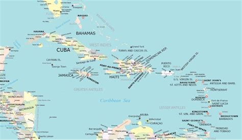 Caribbean Map Collection Printable Gis Geography
