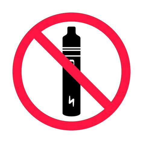 No hay señal de vapeo icono de signo de círculo prohibido rojo aislado