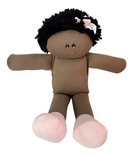 Kit 5 Bonecas De Pano Negra Sem Roupa 30 Cm Direto Fabrica Parcelamento Sem Juros