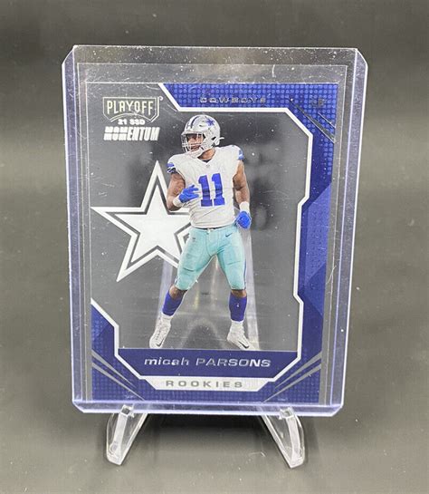2021 PANINI PLAYOFF MOMENTUM MICAH PARSONS ROOKIE PMR 35 EBay