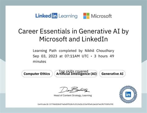 Nikhil Choudhary On Linkedin Ai Generativeai Microsoftcertification