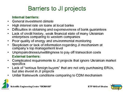 Benefits To And Obstacles For Joint Implementation Projects