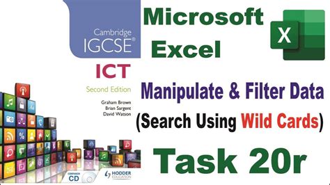 Task 20r Igcse Ict Hodder Education Microsoft Excel Filter Using