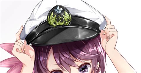 曙ちゃん こっそり提督の帽子をかぶってみる曙ちゃん。 はまけん。のイラスト Pixiv
