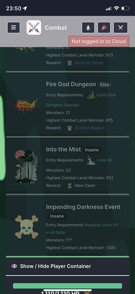 Bug Impending Darkness · Issue 2606 · Melvoridlemelvoridlegithub
