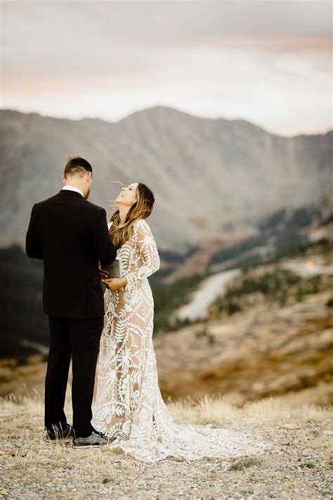 Johns Janeena Adventurous Breckenridge Elopement Sunrise First Look