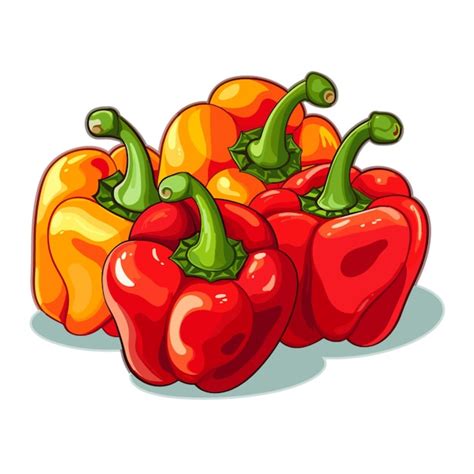 Premium Vector Peppers Vector On White Background