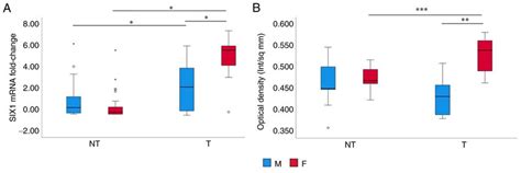 Transcriptomic And Proteomic Levels Of Six1 In Nontumor And Tumour