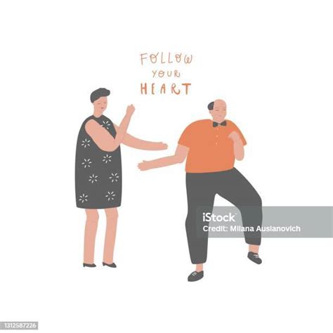 벡터 그림입니다 노인들이 함께 춤을 추고 있습니다 나이에도 불구하고 활동적인 사람들 70 79세에 대한 스톡 벡터 아트 및 기타