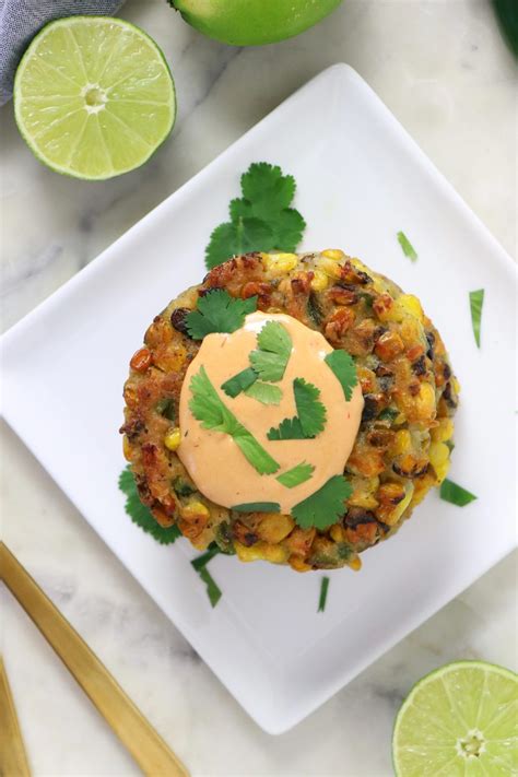 Vegan Fire Roasted Jalapeño Corn Fritters With Chipotle Aioli