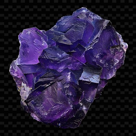 Premium Psd Png Sugilite Crystal With Massive Form In Purple Color