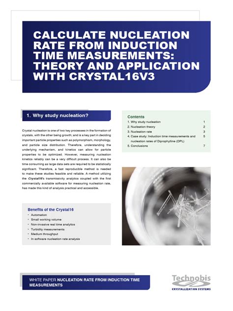 Tcs Nucleation Induction Tim Pdf Nucleation Crystallization