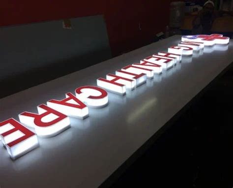 Multicolor Acrylic 3D LED Sign Board For Outdoor Shape Rectangular At Rs 750 Sq Ft In Bengaluru