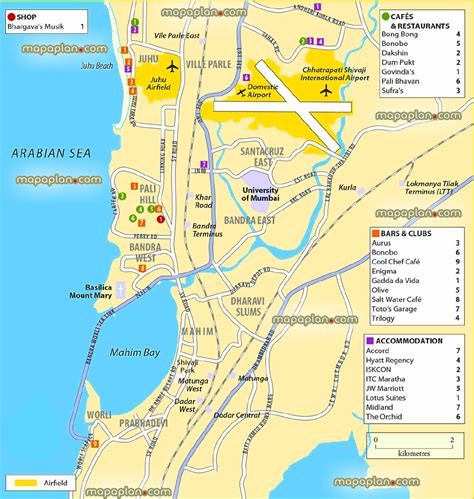 Mumbai Map Mumbai Northern Suburbs Visitors Detailed Virtual