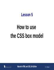 Lesson How To Use Css Box Model Pptx Lesson How To Use The Css Box Model Mike