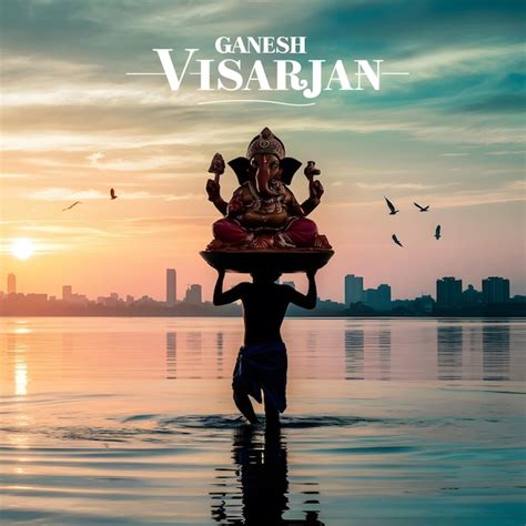 Happy Ganesh Visarjan And Happy Anant Chaturthi Festival Celebration