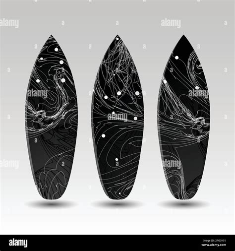 Vector Surfboard Design Templates Stock Vector Image Art Alamy