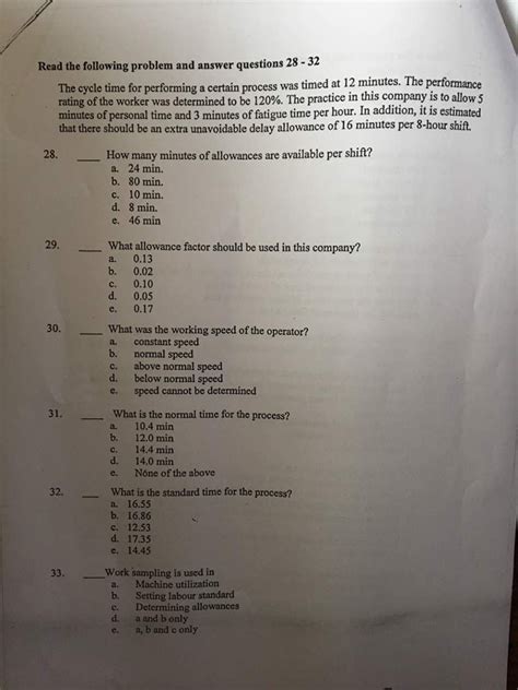Solved The Cycle Time For Performing A Certain Process Was Chegg Com