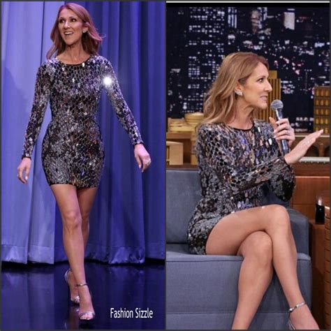 Celine Dion In Mikael D At The Tonight Show With Jimmy Fallon Fashion