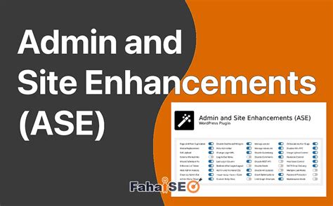 admin and site enhancements ase 使用教程 法海seo