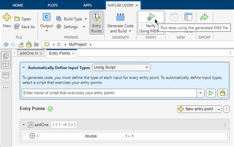 Unit Test Generated Code With Matlab Coder Matlab And Simulink