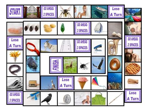 Phonics Long Vowel Sounds Photo Board Game Teaching Resources