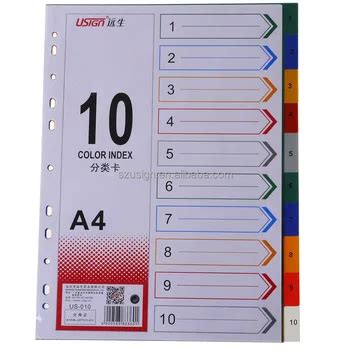 Us A Assorted Color Pp Index Divider Index Cards Buy Index Cards Color Index Cards Pp