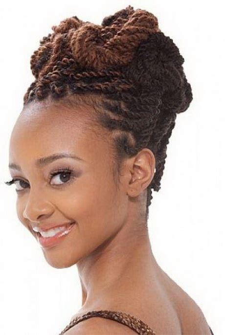 Updo Braided Hairstyles For Black Women