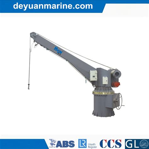 Rescue Boat Single Arm Hydraulic Slewing Davit From China Suppliers Lifeboat Davit Deyuan Marine