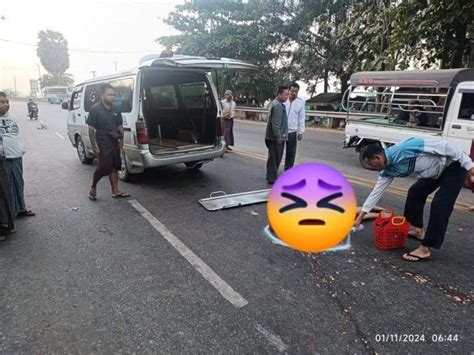 ရန်ကုန် ပြည်ကားလမ်းပေါ်၌ ဆွမ်းခံကြွလာသည့် သံဃာတော်တစ်ပါးအား ကားတစ်စီးမ