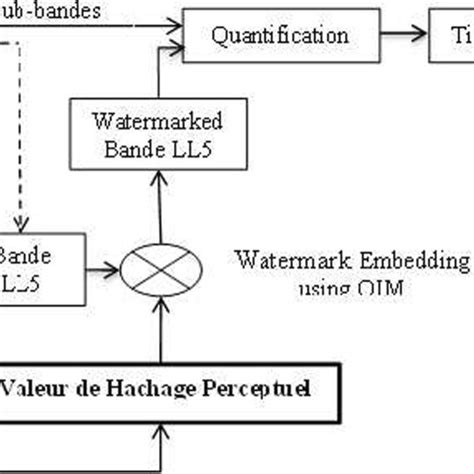 Process Of The Watermark Generation And Embedding Download Scientific
