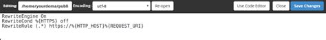 Edit Textconfig File With Cpanel File Manager