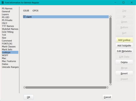 How To Create Contextual Ligature Lookup Tables In Fontforge Font